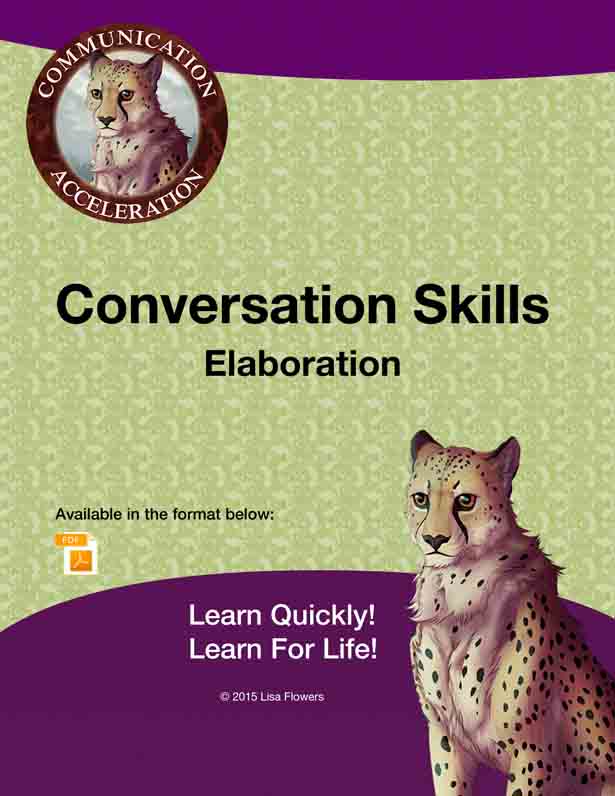 Elaboration - Conversation Skills Worksheets in PDF | Social Emotional ...